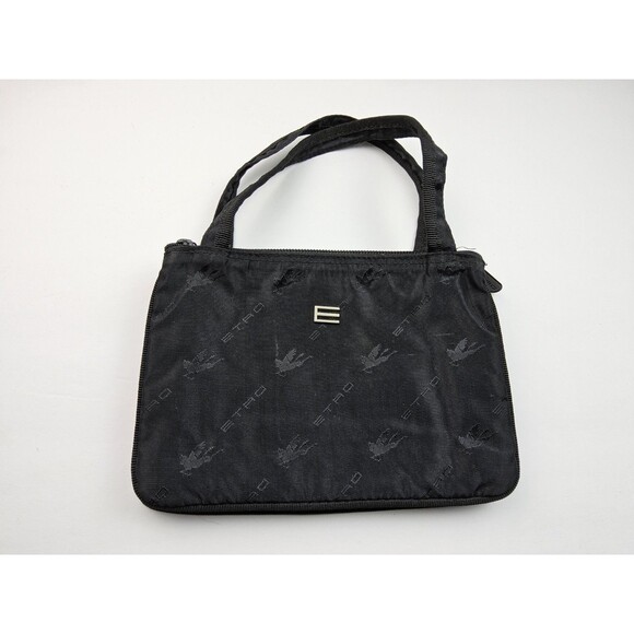 Etro | Bags | Etro Nylon Mini Double Handle Satchel Handbag Purse ...